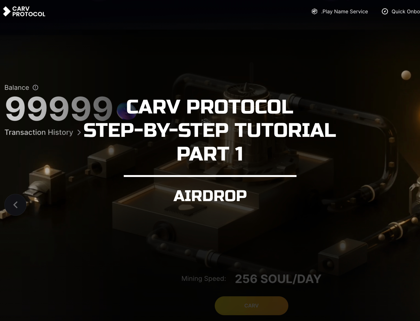 Carv Protocol: Step by step airdrop tutorial. Part 1 🪂 DropJet
