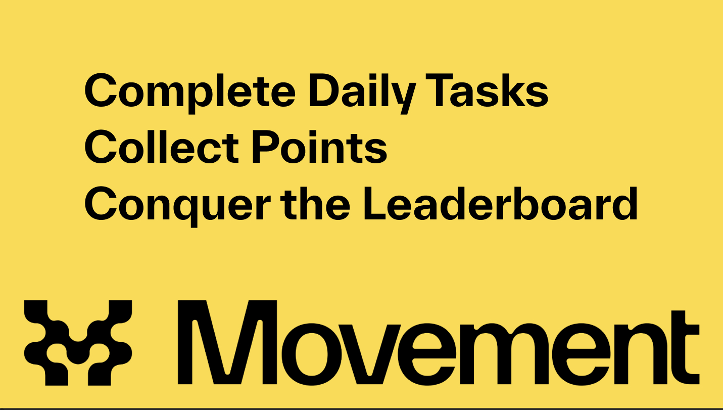 Simple daily tasks and points collecting to receive Movement Airdrop 🪂 DropJet
