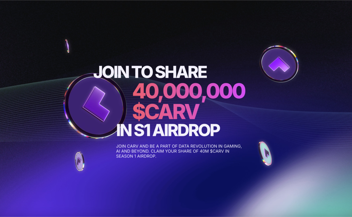 CARV Airdrop Announce: Share 40M $CARV in Season 1 🪂 DropJet